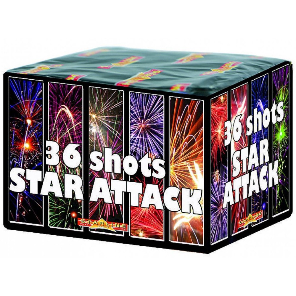 Feu d'artifice automatique Star Attack d'une durée de 36 secondes